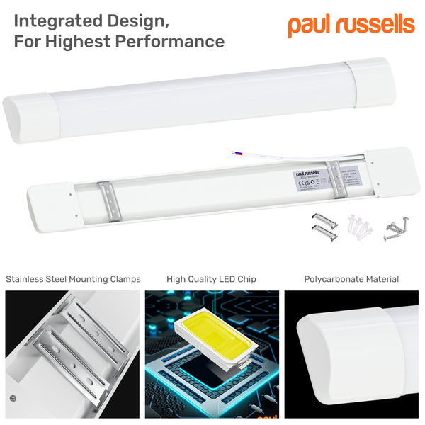 5 Foot Slim LED Batten Light,50W, 6000lm, 4000K, IP20 – Paul Russells Trade